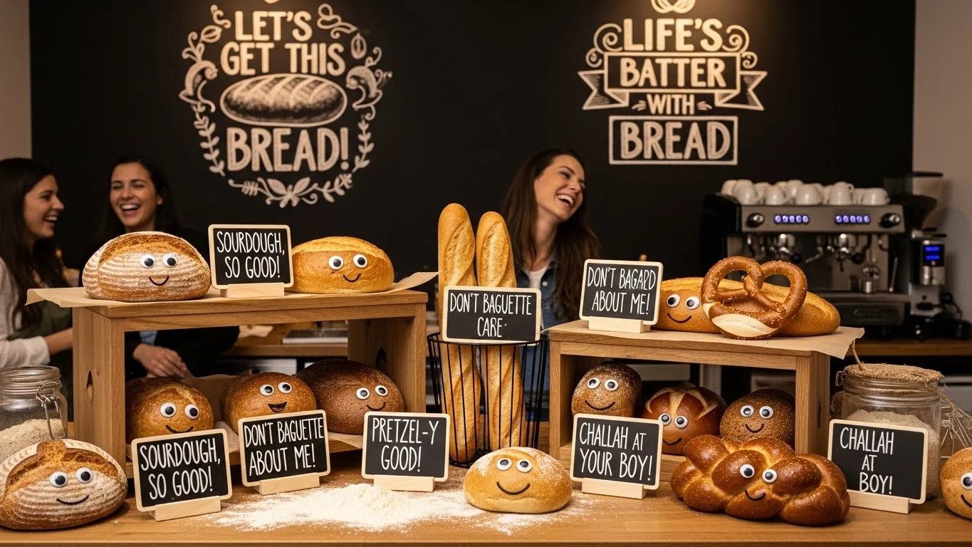 345+ Bread Puns Loafing Around with Hilarious Wordplay - Quickpun