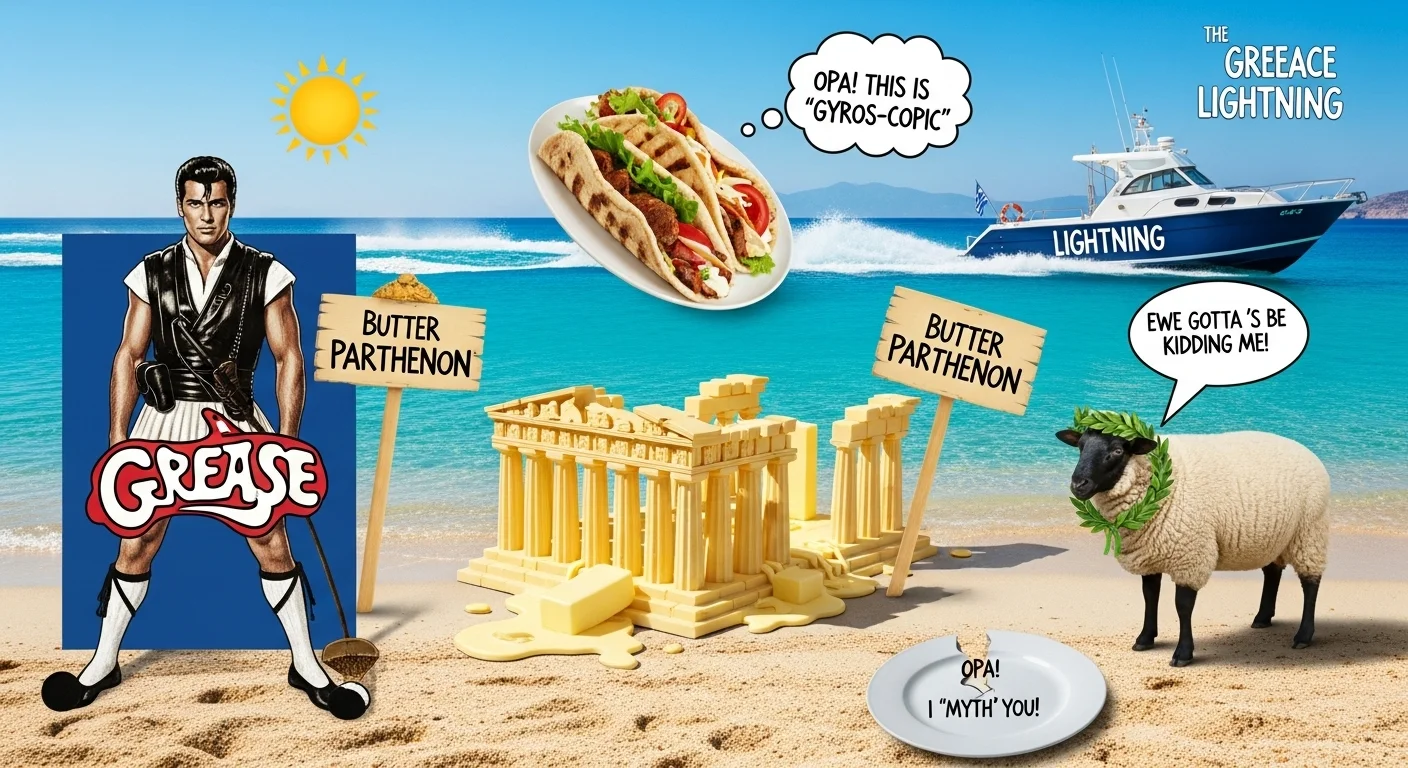 367+ Greece Puns & Greek Humor Hilarious Mediterranean Jokes