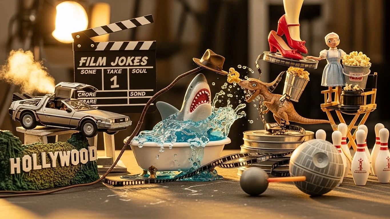 375+ Film Jokes Funny Movie Humor & Clever Cinema Laughs - Quickpun