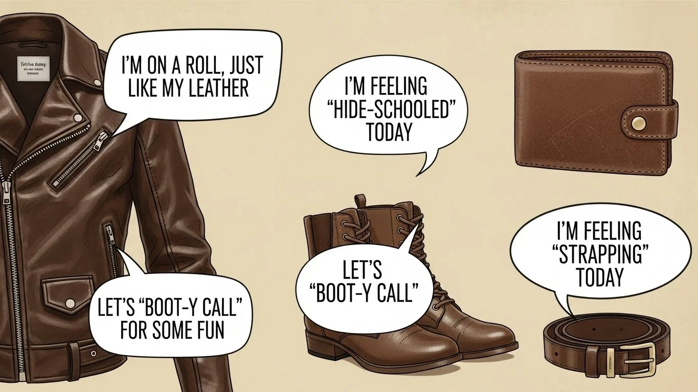 334+ Funny Leather Puns to Keep the Humor in Style 2026 - Quickpun