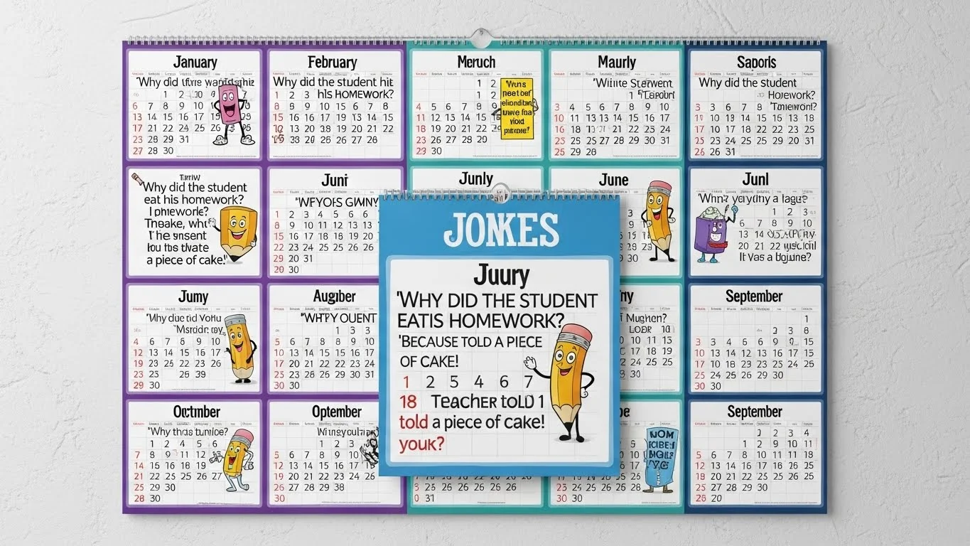 345+ Hilarious Wall Calendar Jokes That Are Right on Schedule 📅😄 - Quickpun